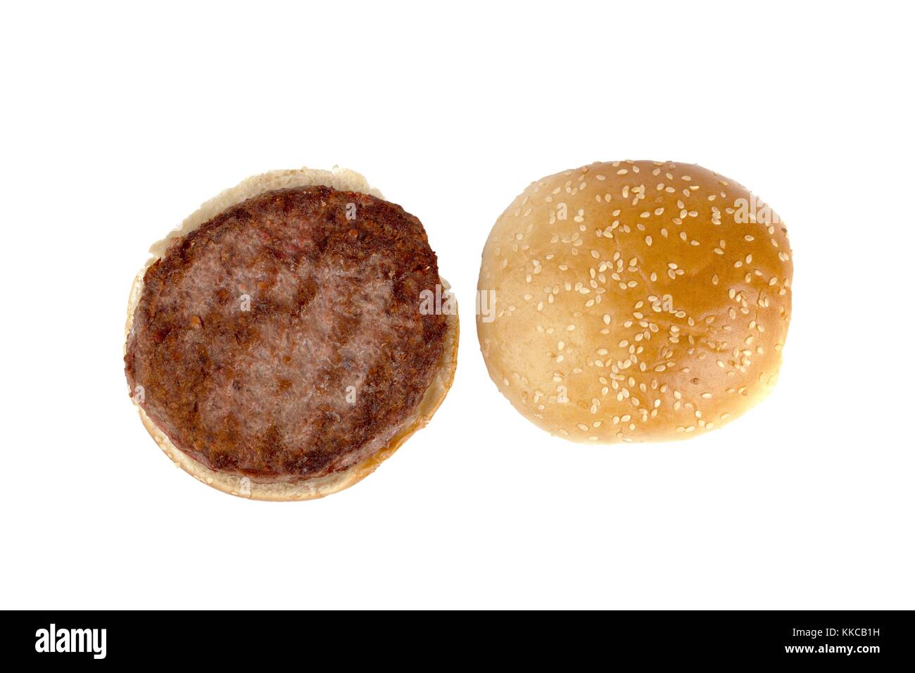 Open burger Cut Out Stock Images & Pictures - Alamy