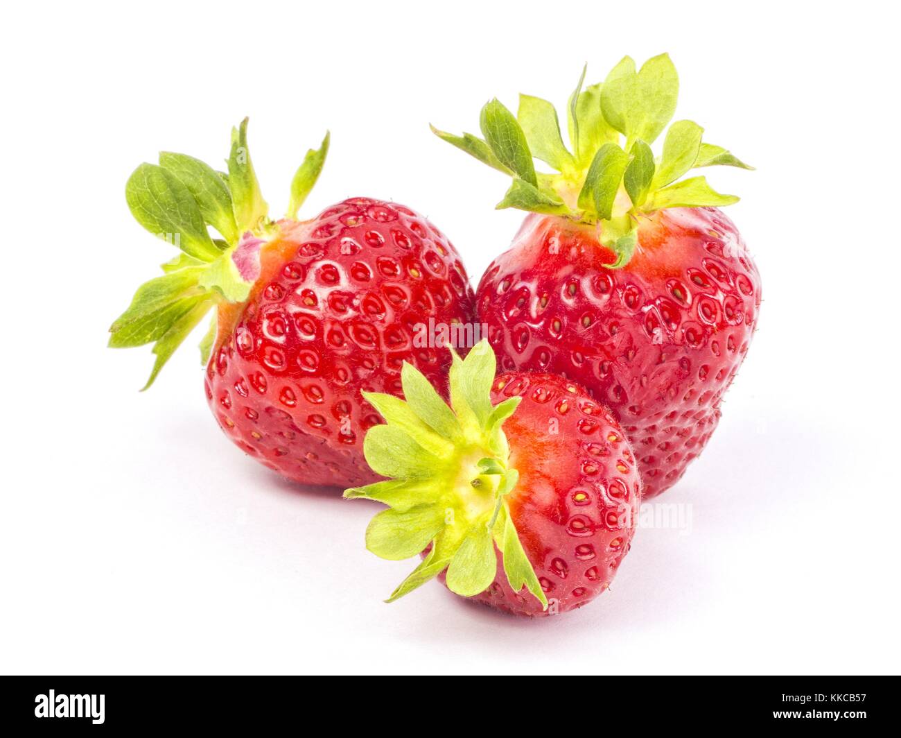 red ripe whole strawberries Stock Photo - Alamy