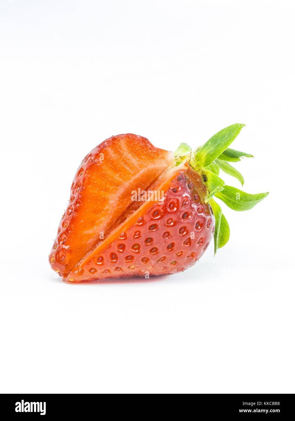 strawberry on white background Stock Photo - Alamy