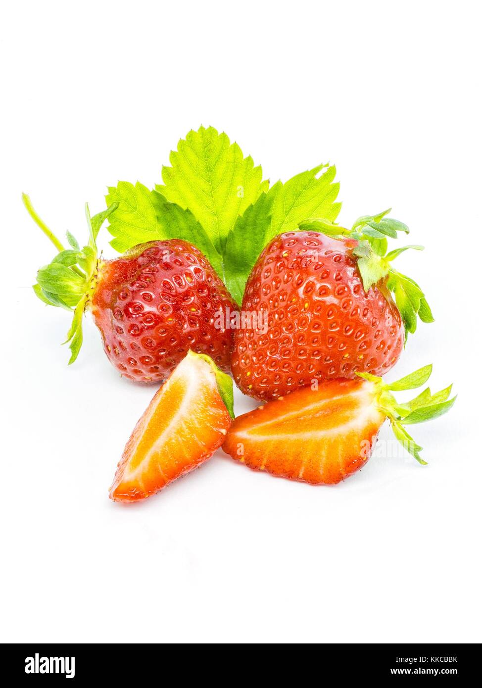 strawberry on white background Stock Photo - Alamy
