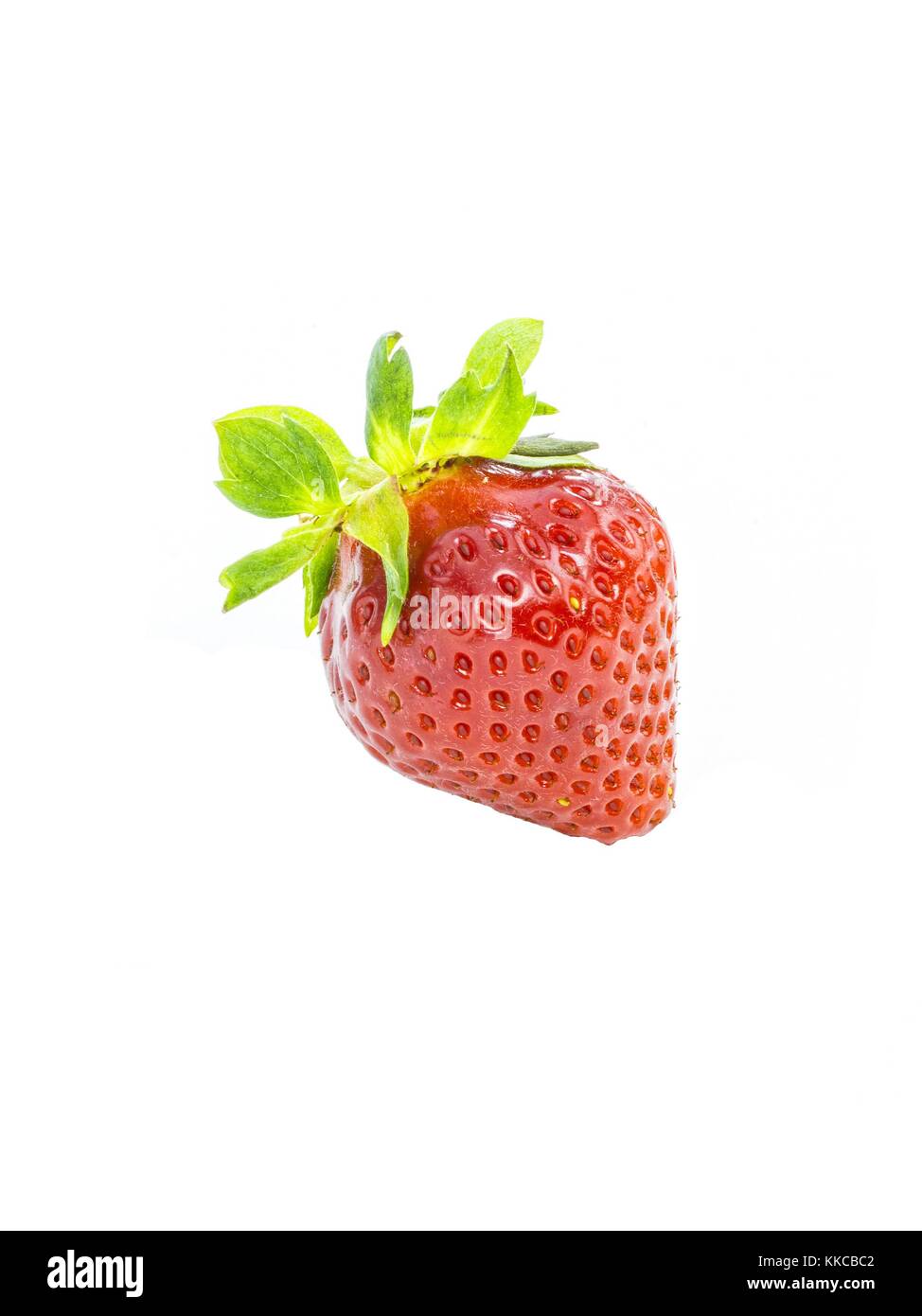strawberry on white background Stock Photo - Alamy