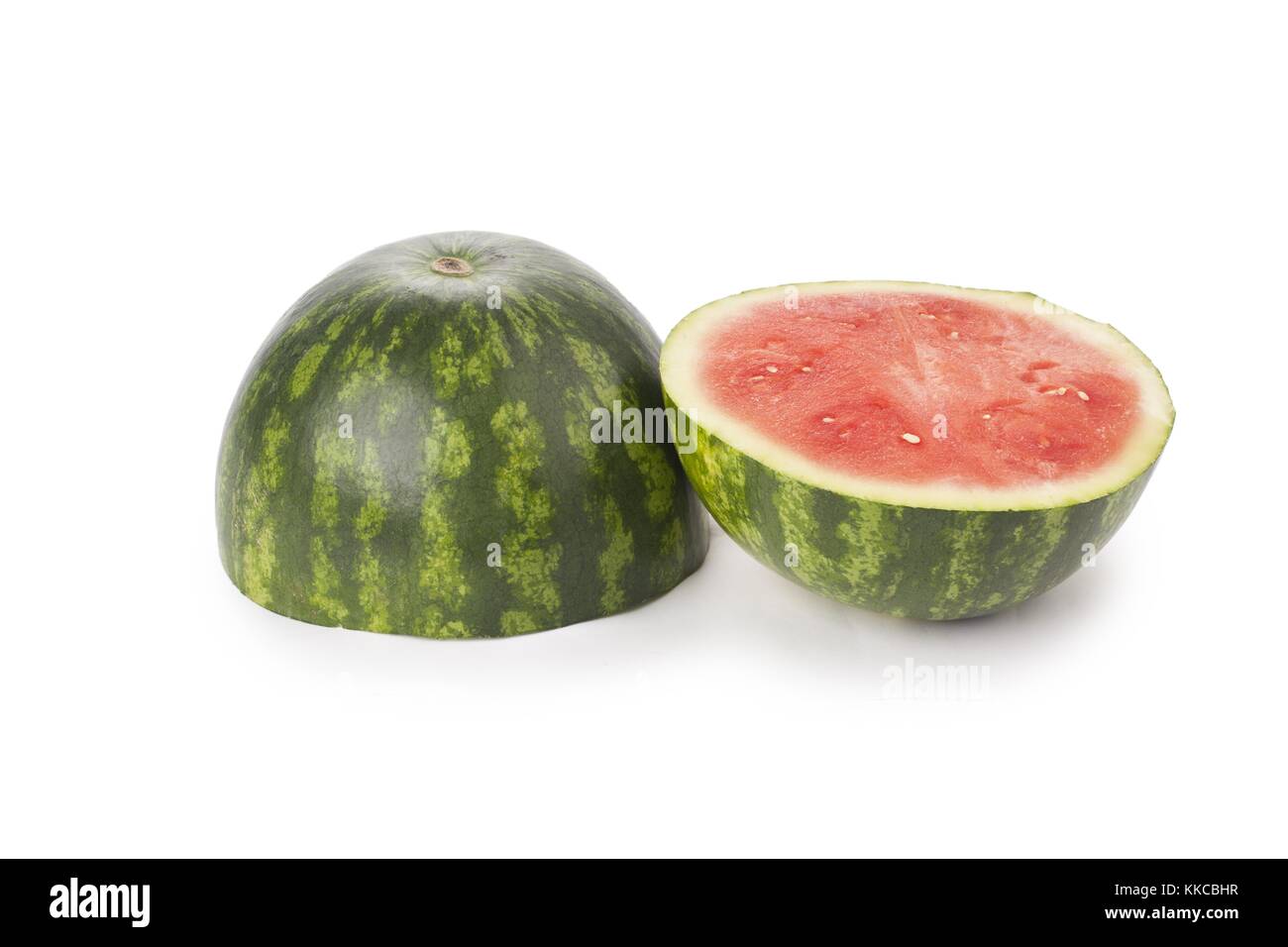watermelon cut into two Stock Photo - Alamy