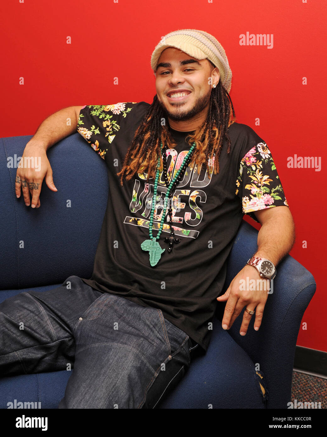 Shy carter poses for a portrait at radio station y 100 hi-res stock ...