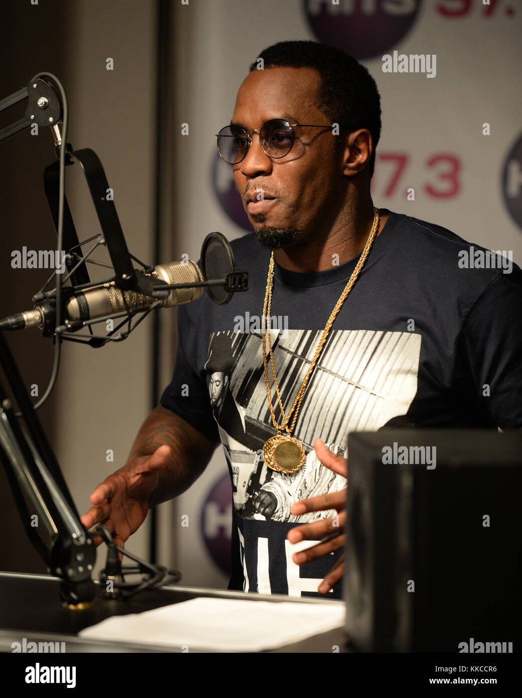 HOLLYWOOD, FL - AUGUST 20: Sean Combs visits 97.3 The Hits radio ...