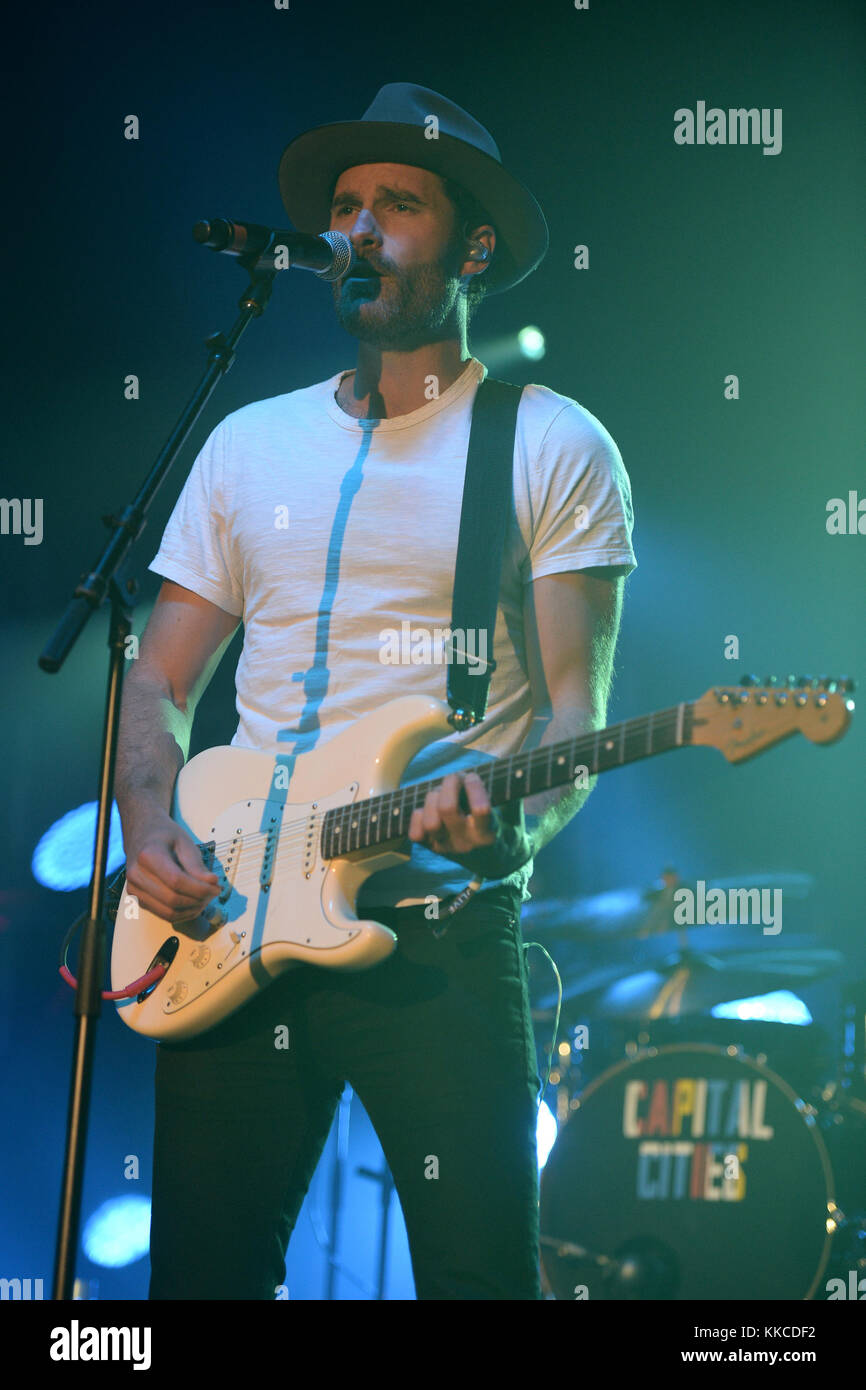 MIAMI BEACH , FL - JUNE 27: Ryan Merchant of Capital Cities performs at ...