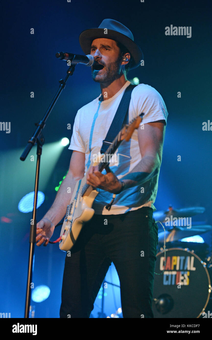 MIAMI BEACH , FL - JUNE 27: Ryan Merchant of Capital Cities performs at ...