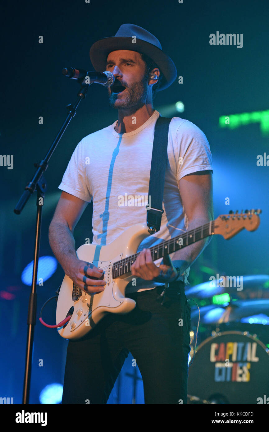 MIAMI BEACH , FL - JUNE 27: Ryan Merchant of Capital Cities performs at ...