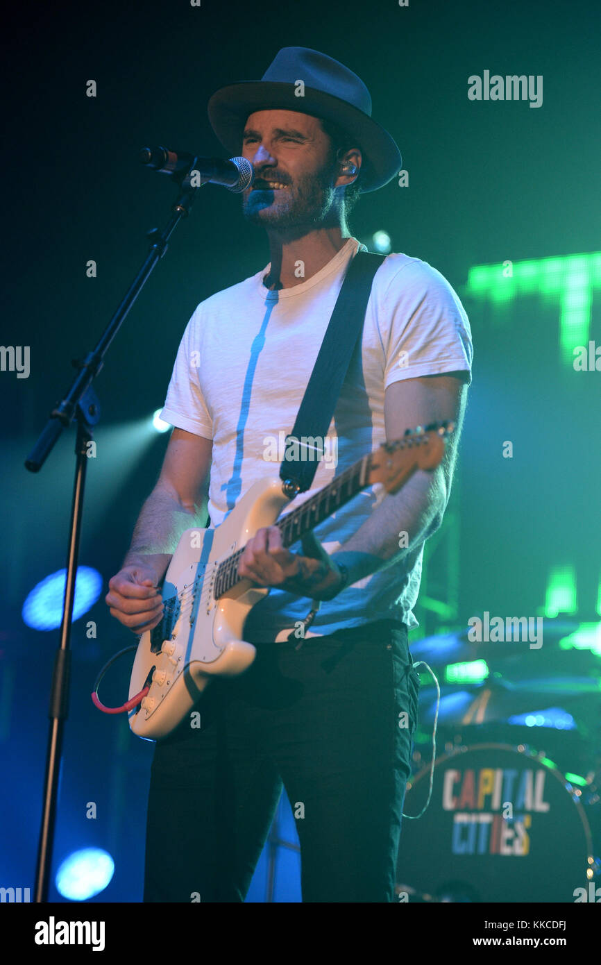 MIAMI BEACH , FL - JUNE 27: Ryan Merchant of Capital Cities performs at ...