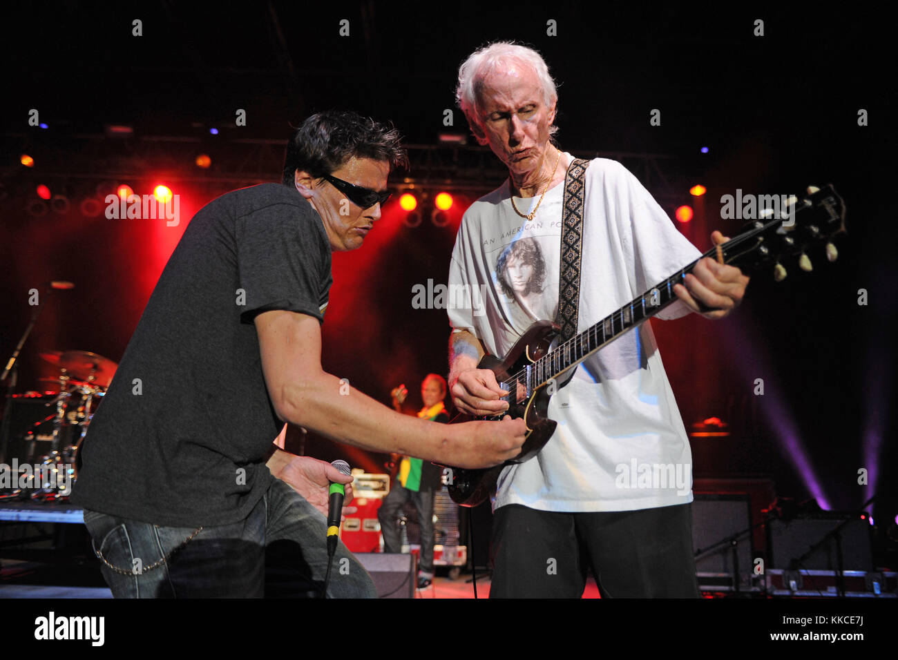 POMPANO BEACH, FL - AUGUST 15: Waylon Krieger and Robby Krieger perform ...