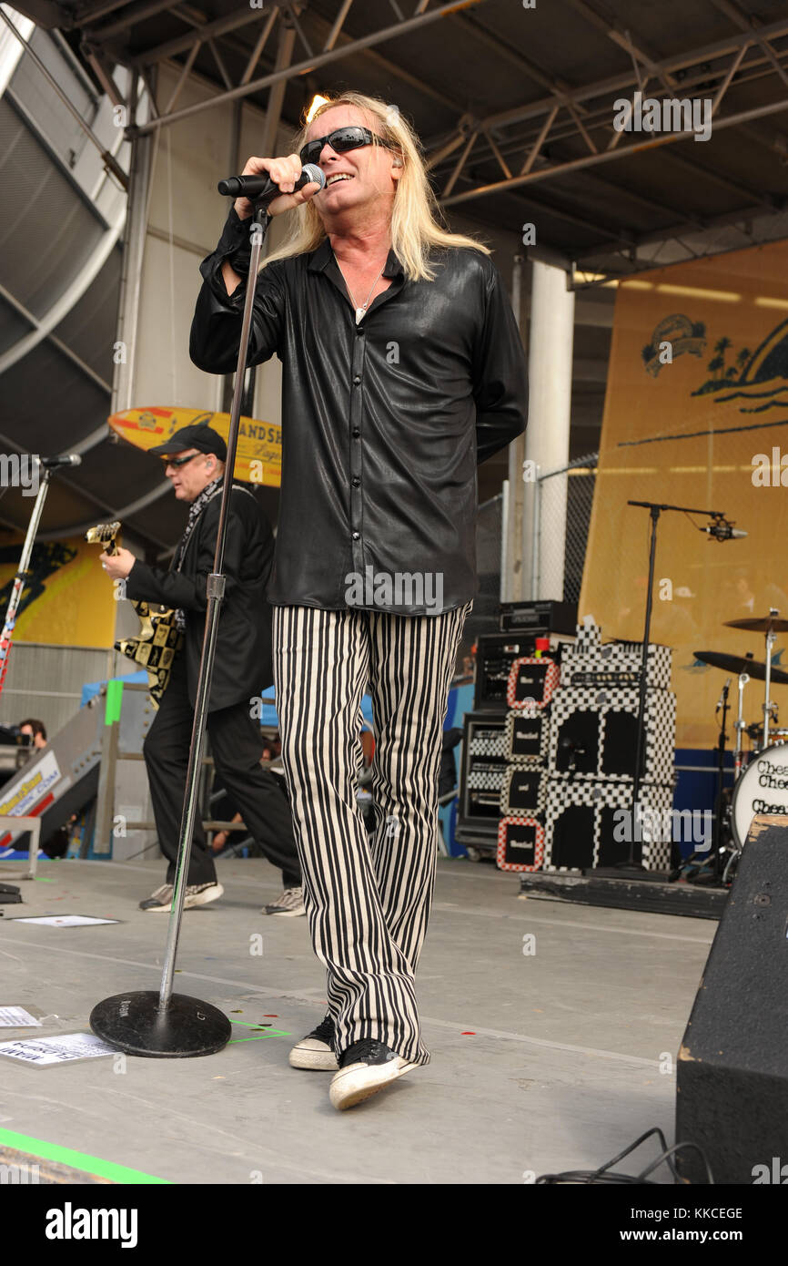 MIAMI, FL - DECEMBER 27: Robin Zander of Cheap Trick poses backstage at ...