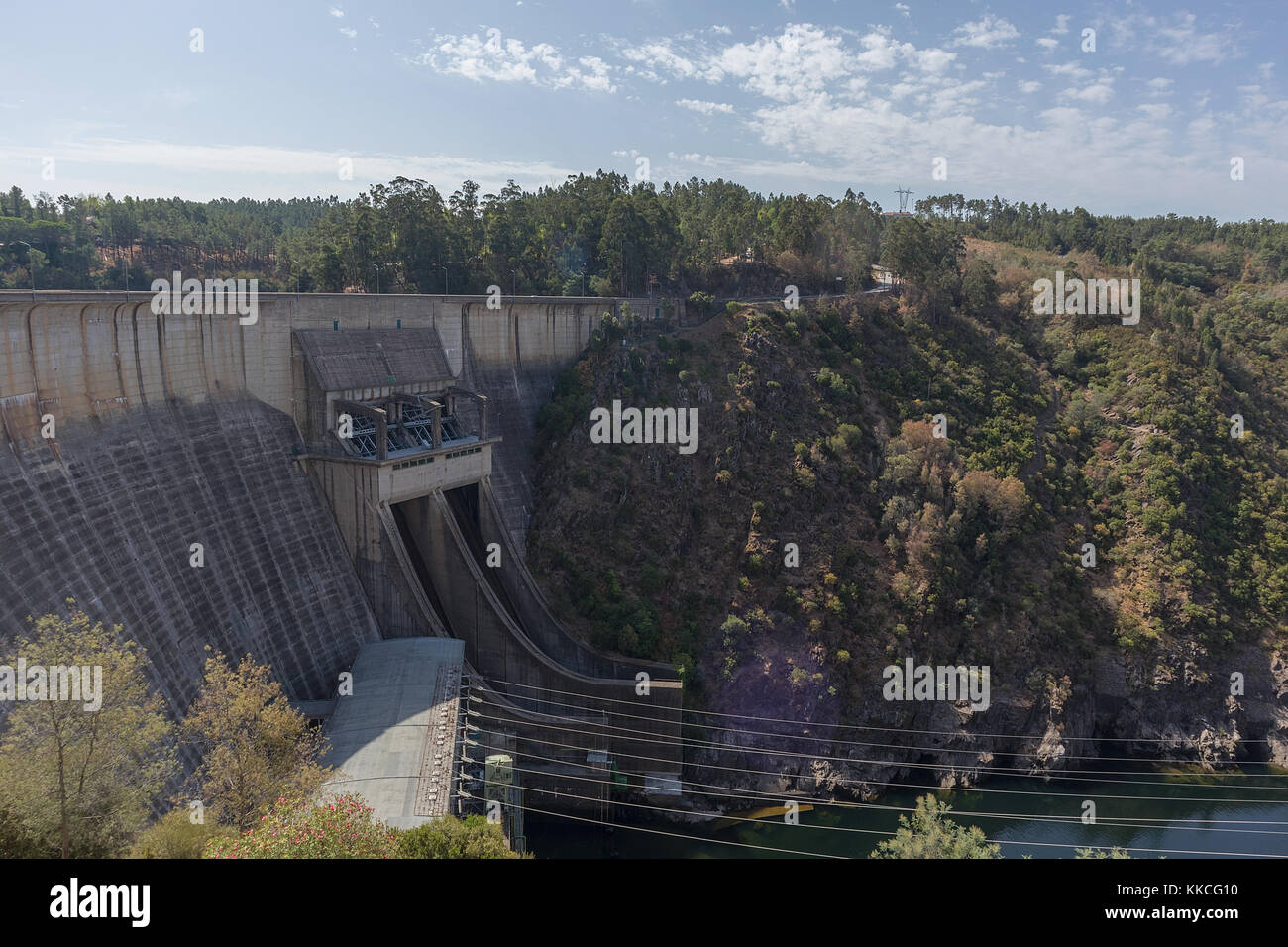 Hydroelectric dam of Castelo de Bode. Portugal Stock Photo - Alamy