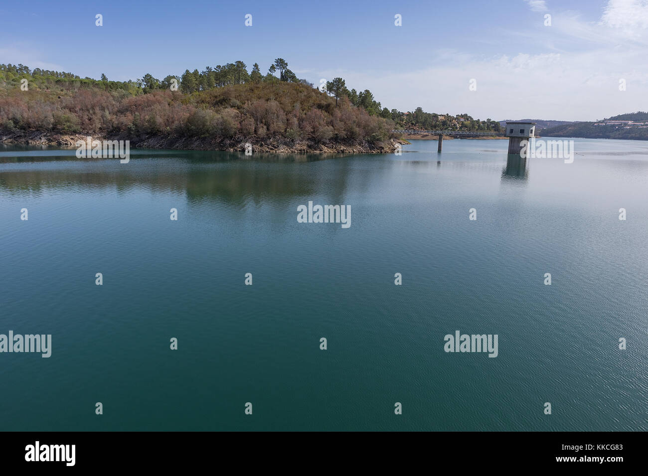 Hydroelectric dam of Castelo de Bode. Portugal Stock Photo - Alamy