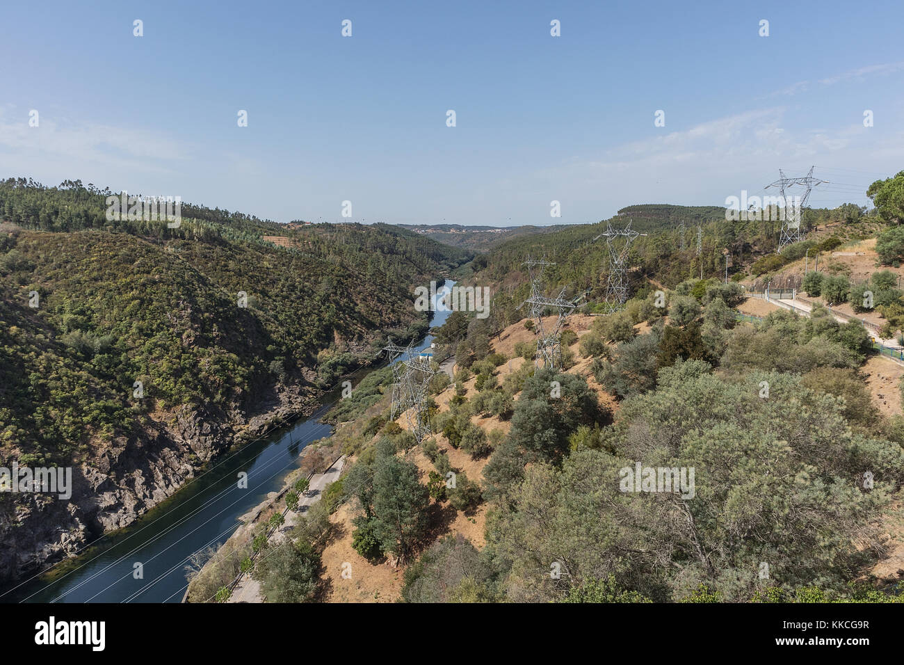 Hydroelectric dam of Castelo de Bode. Portugal Stock Photo - Alamy