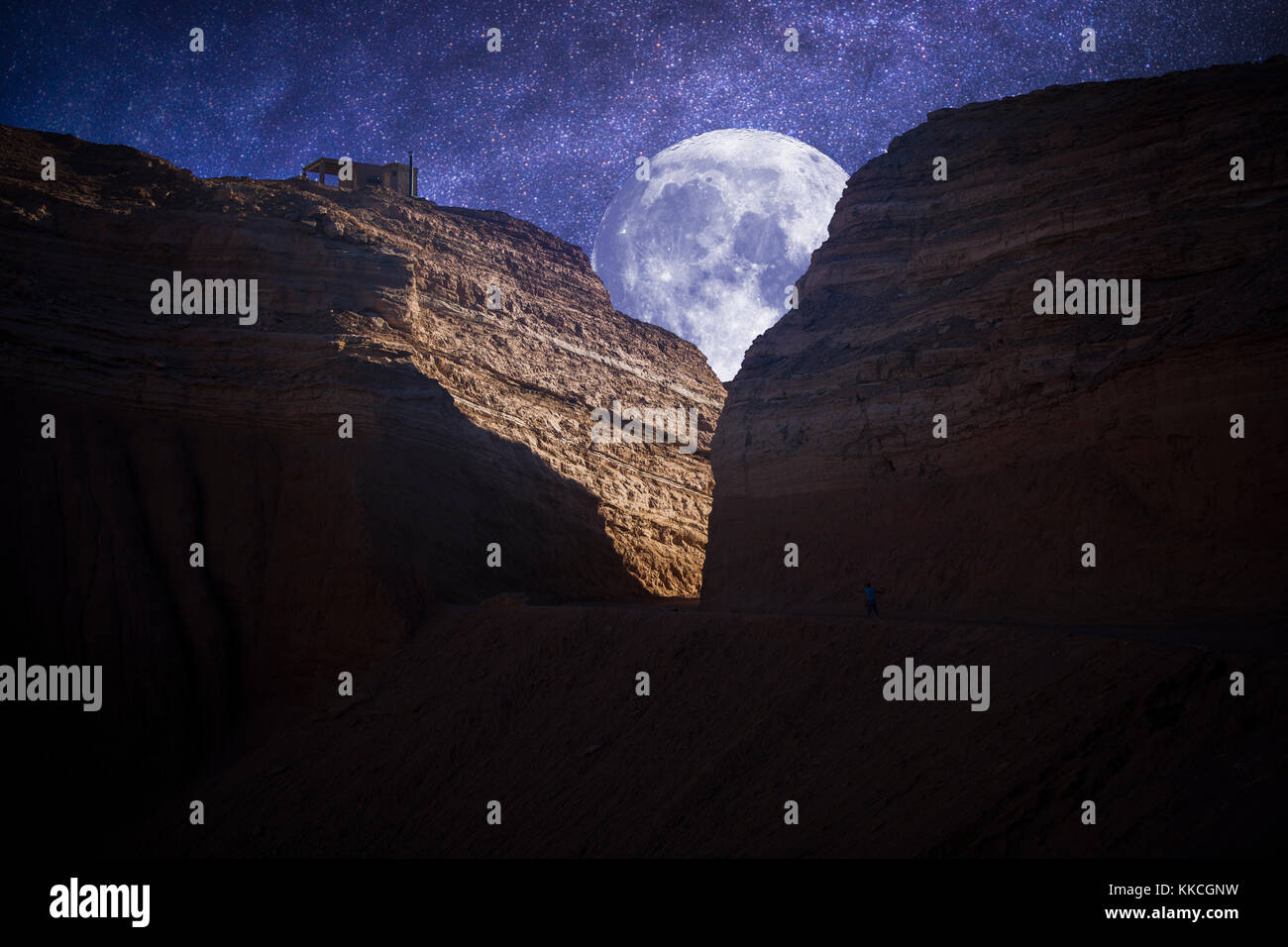 Moon valley and chile and night hi-res stock photography and images - Alamy