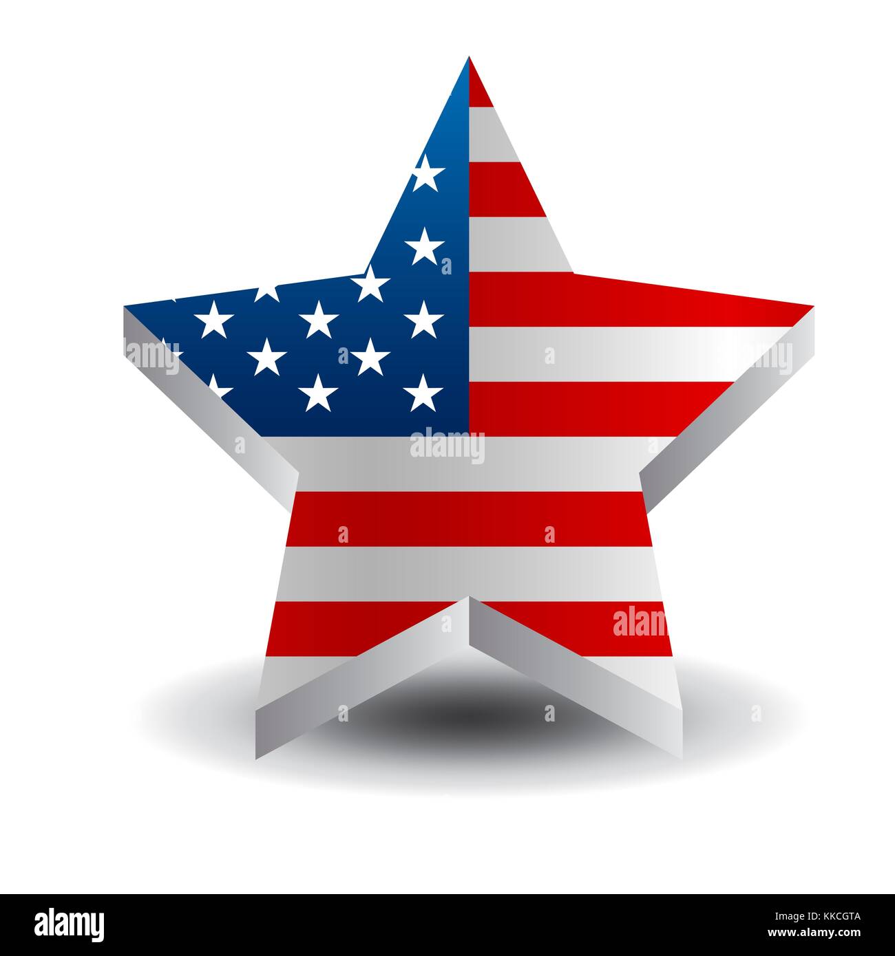 american flag on star Stock Photo - Alamy