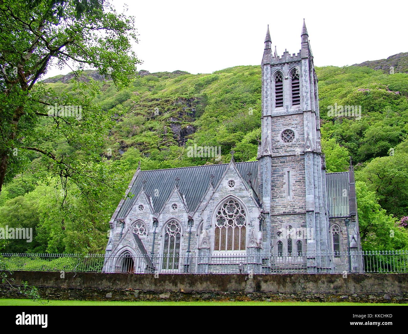 Neo-gothic Church at Kylemore Abbey, Connemara, Co Galway, Ireland ...