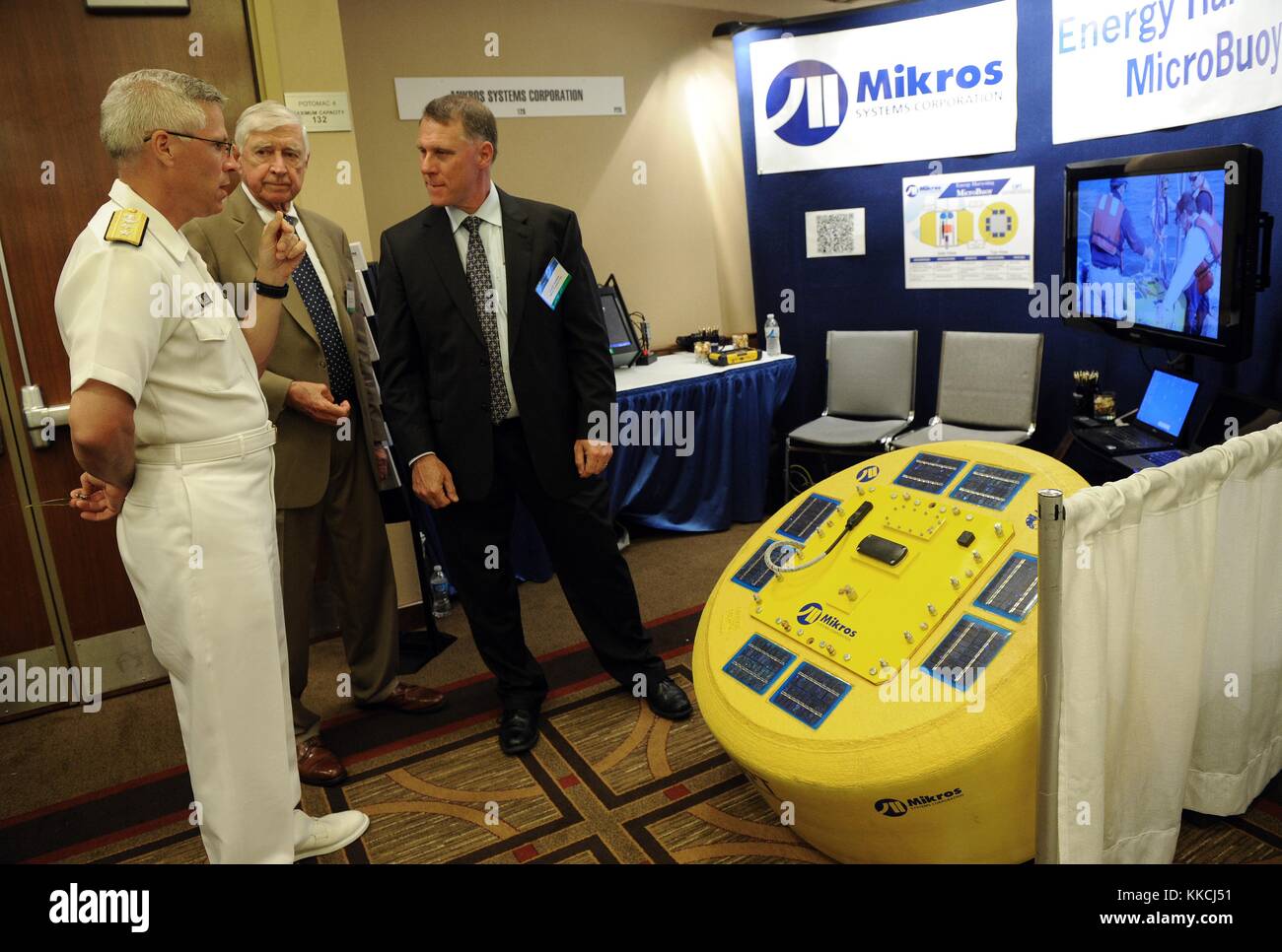 Rear Admiral Matthew Klunder, Chief of Naval Research, talks with Chuck ...