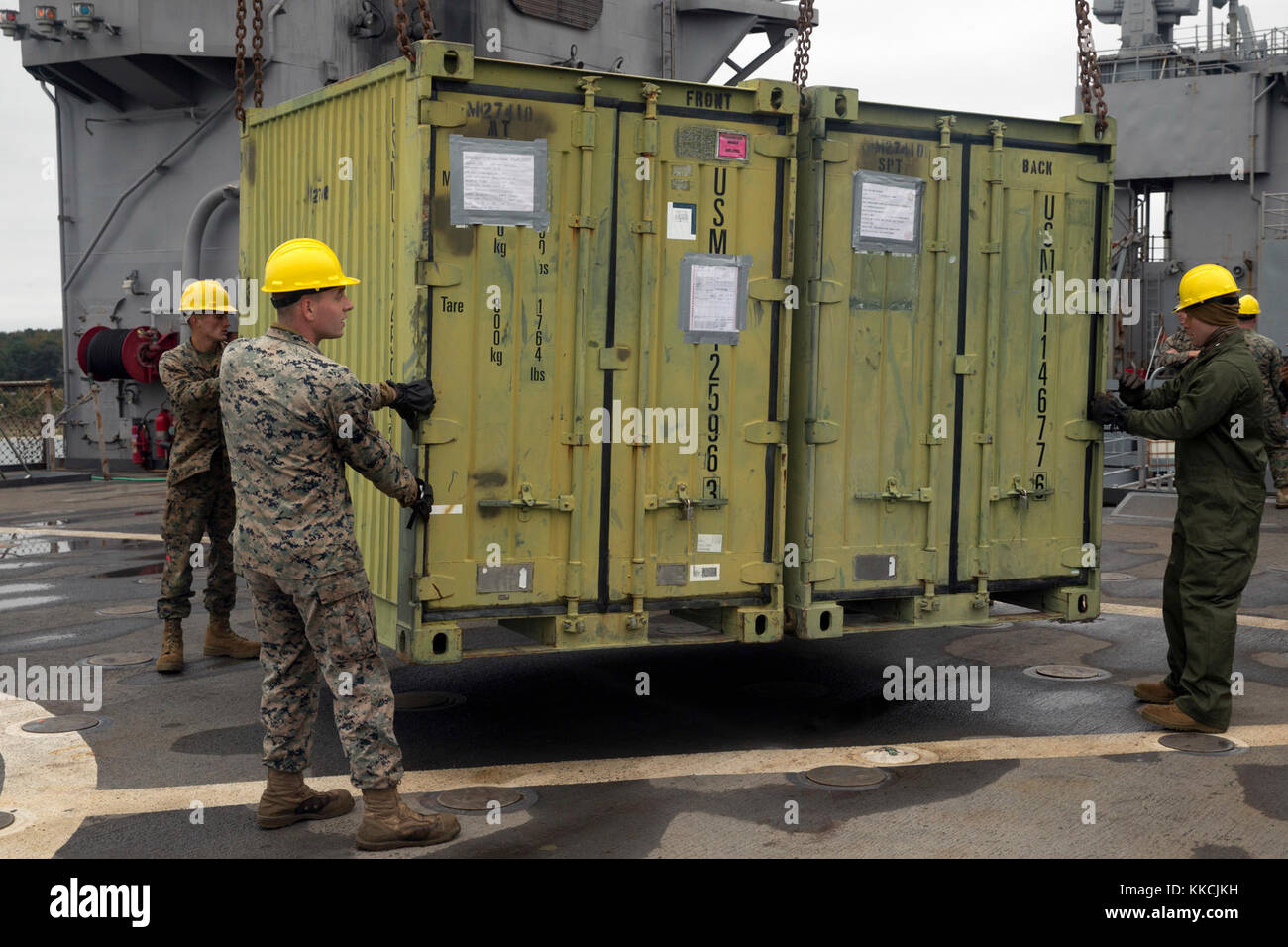 U.S. Marines with 2nd Transportation Support Battalion, Combat ...