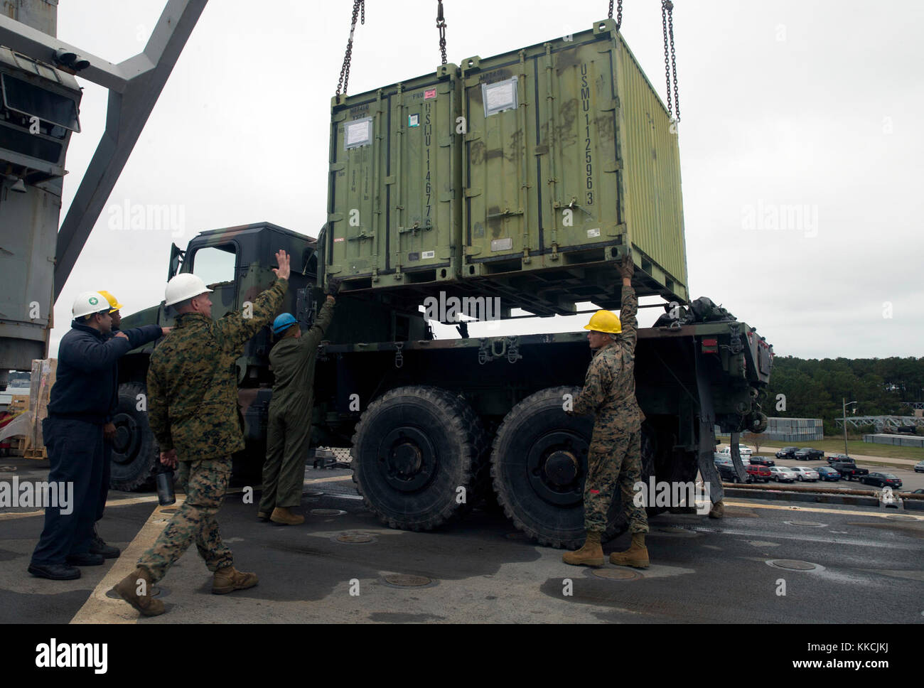 U.S. Marines with 2nd Transportation Support Battalion, Combat ...