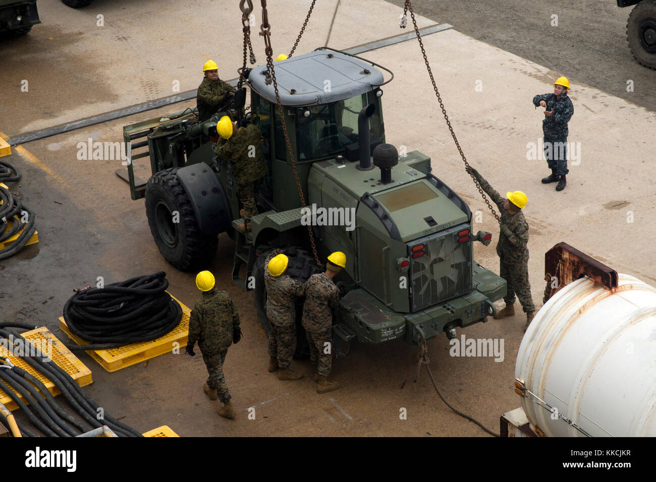 U.S. Marines with 2nd Transportation Support Battalion, Combat ...