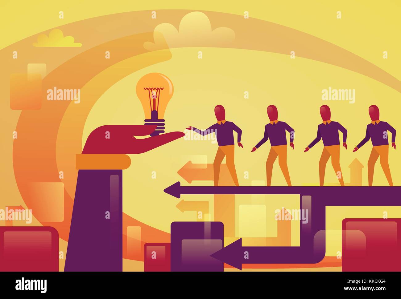 Knowledge sharing Stock Vector Images - Alamy