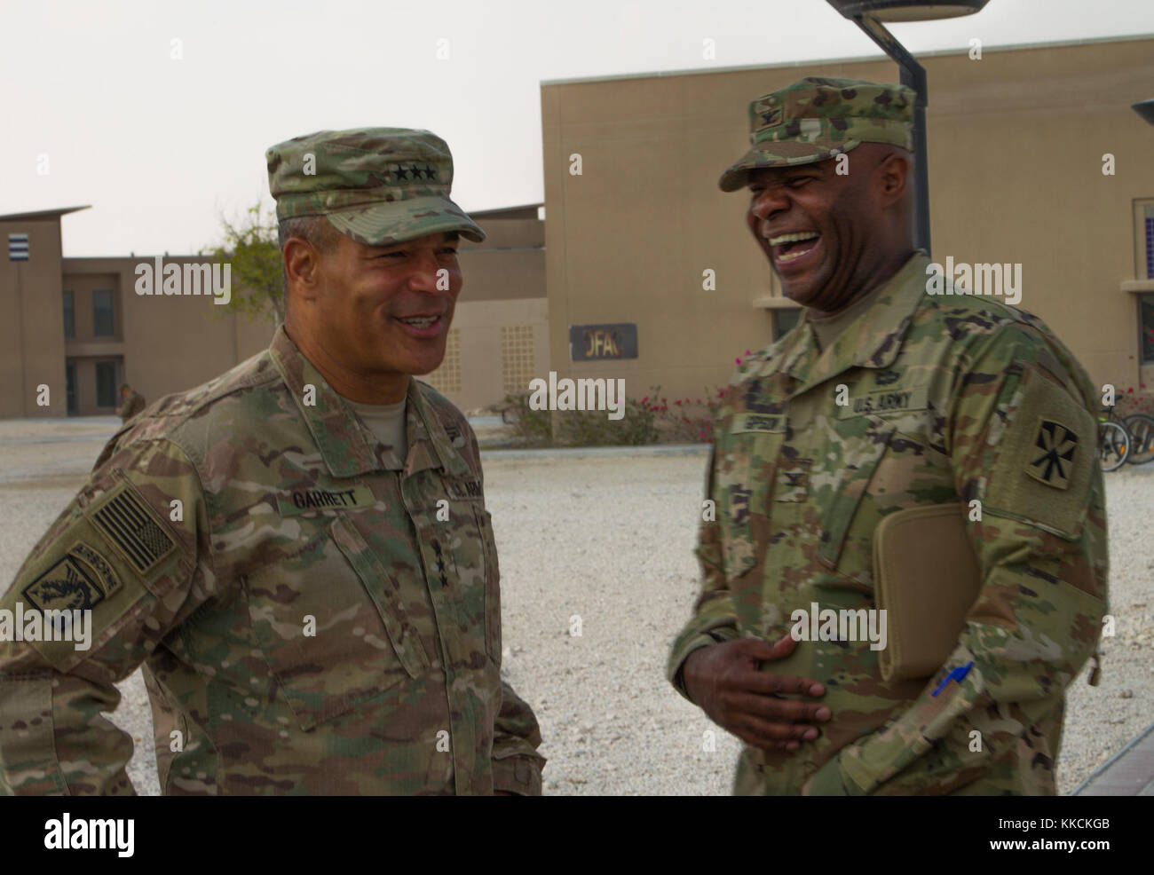 Lt. Gen. Michael Garrett, the U.S. Army Central commander, and Col ...