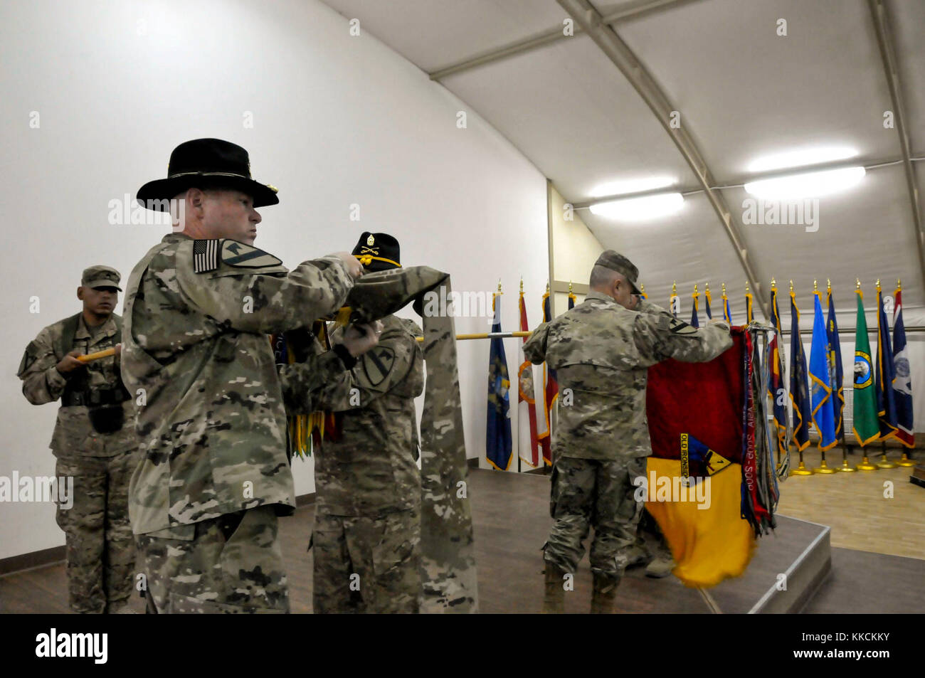 The command team of the 3rd Armored Brigade Combat Team, 1st Cavalry ...