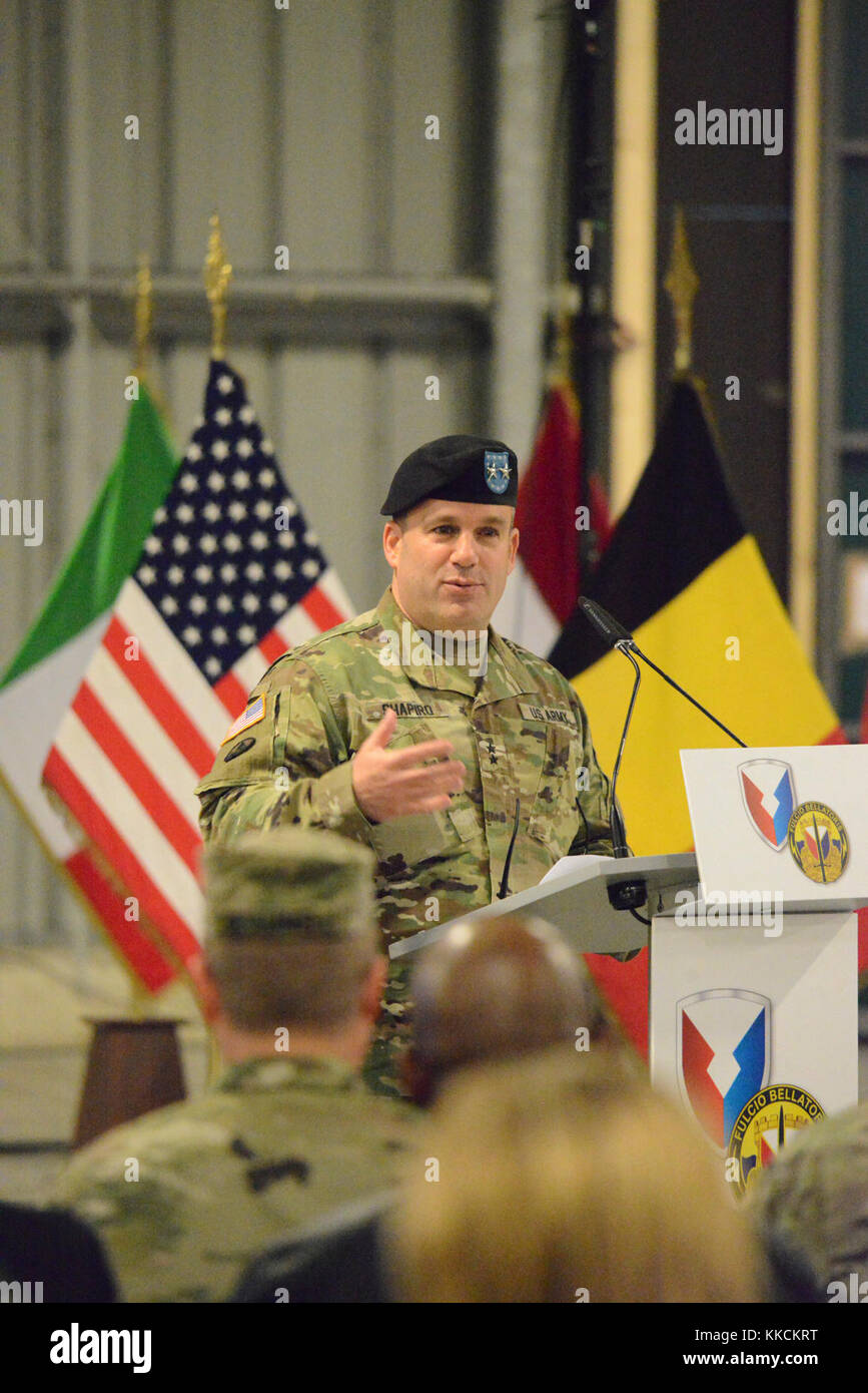 Army Maj. Gen. Steven A. Shapiro, Commanding General of the 21st ...