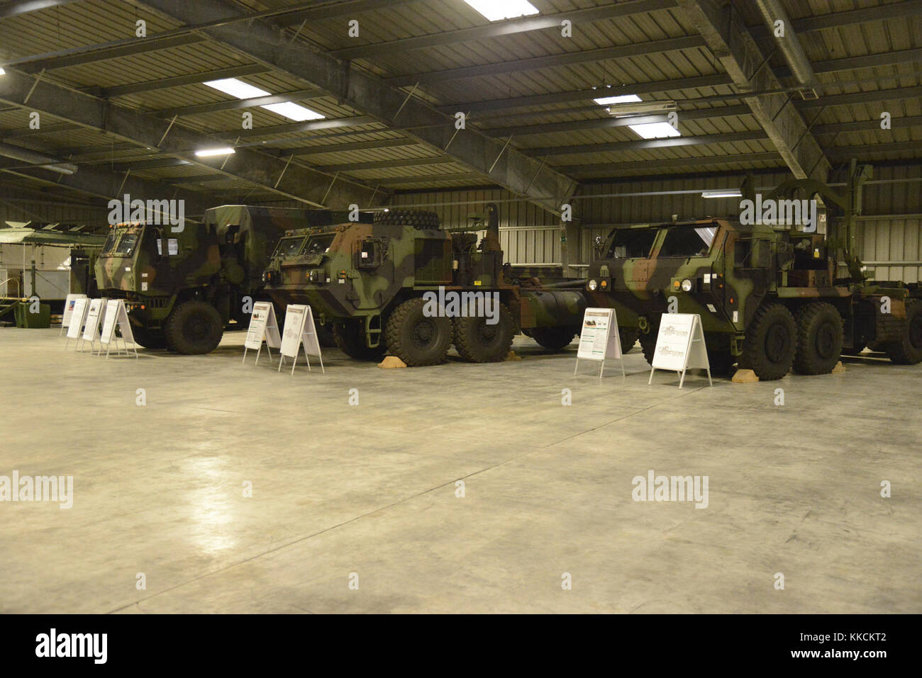 Static display vehicles during the opening of the new U.S. Army's pre ...