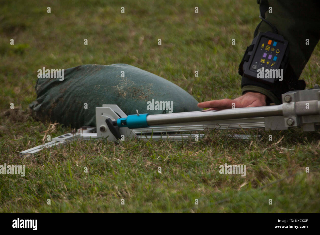 Staff Sgt. Corey Matthew, an explosive ordnance disposal technician ...