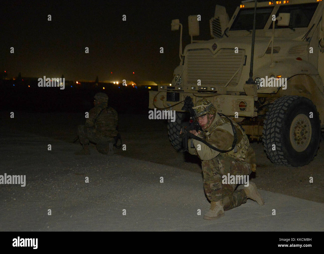 Senior Airman Maria Joyce (right), 455th Expeditionary Security Forces ...