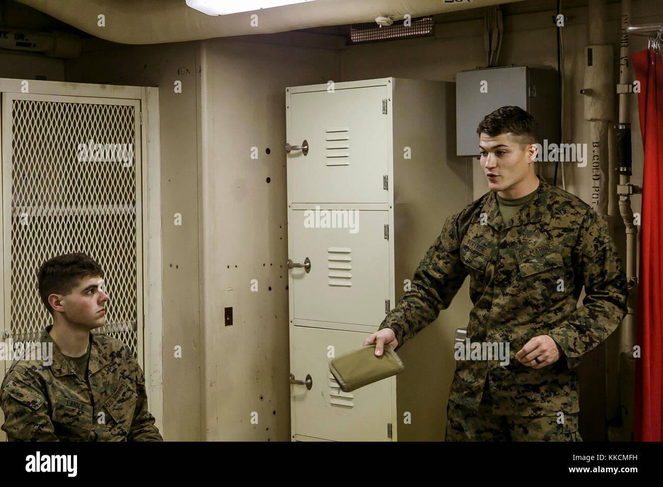 U.S. Marine Corps Sgt. Cory Stryker, a combat engineer with Fox Company ...