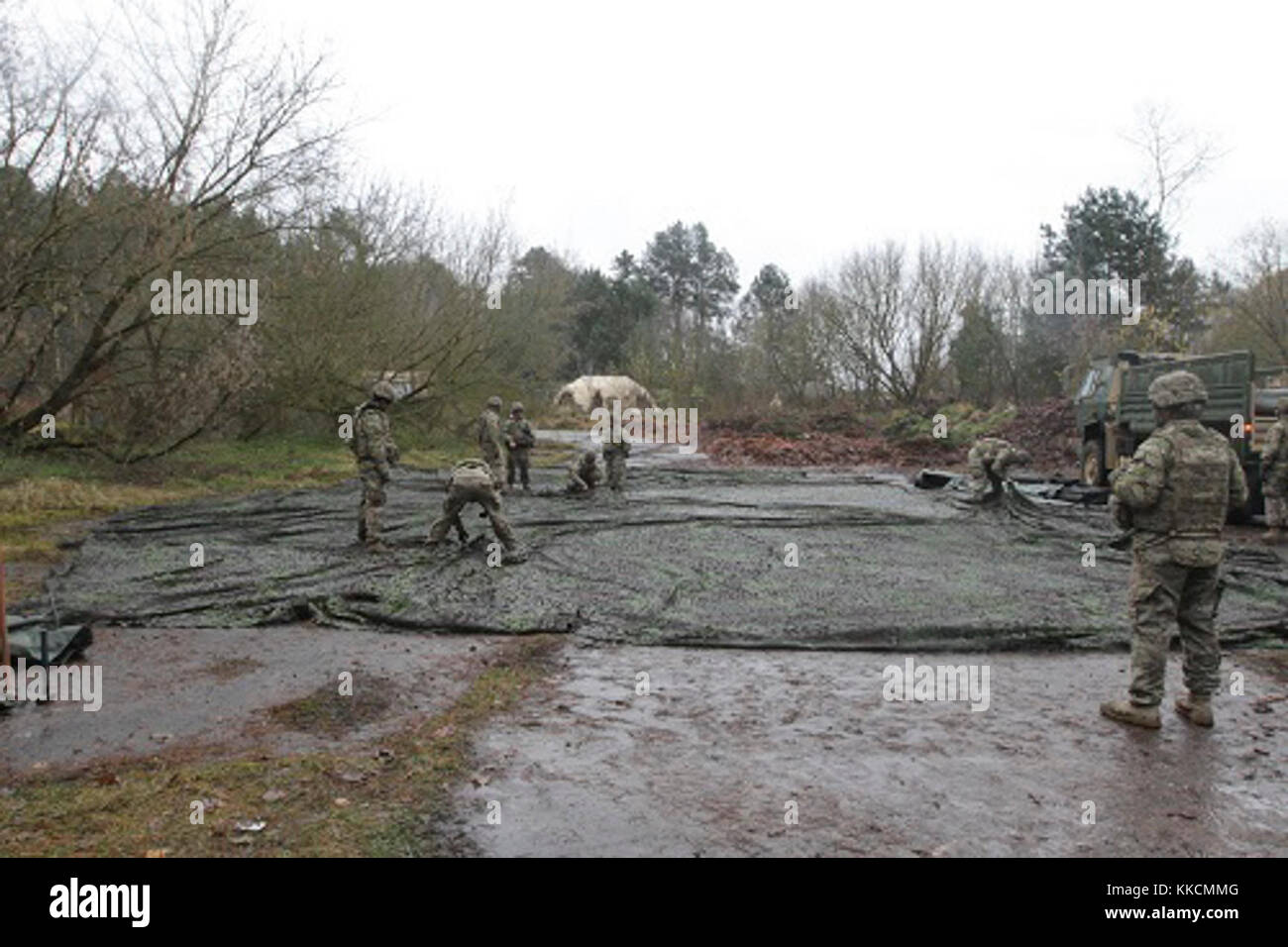 Soldiers from the 299th Brigade Support Battalion, 2nd Armored Brigade ...