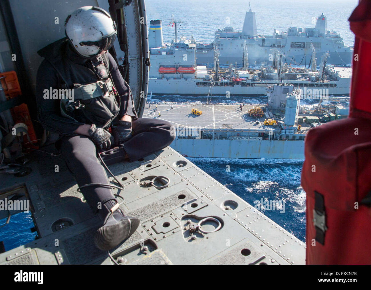 ATLANTIC OCEAN (Nov. 26, 2017) Naval Air Crewman (Helicopter) 3rd Class ...