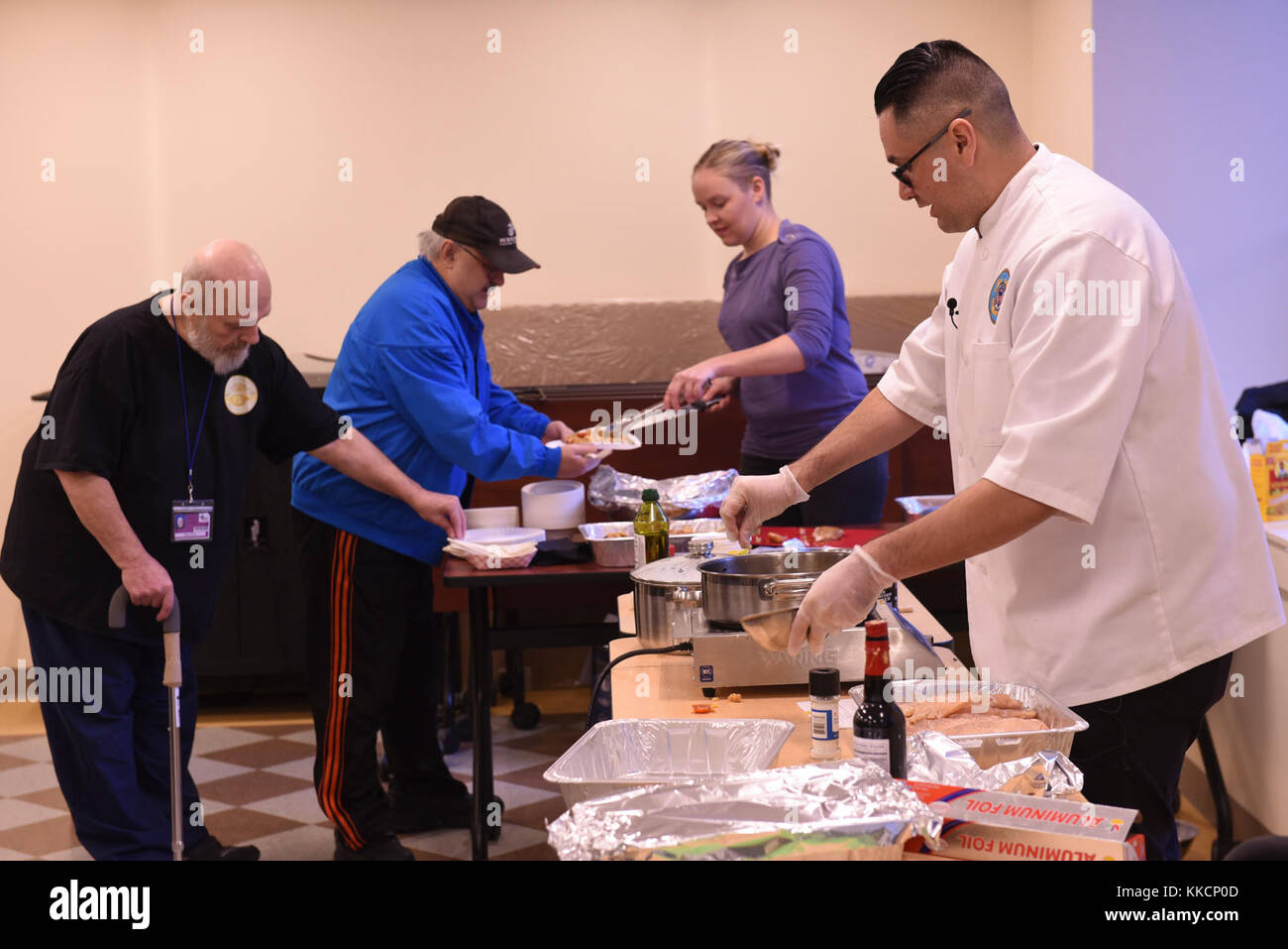 Petty Officer 1st Class Justin Anzaldua, a Coast Guard culinary ...