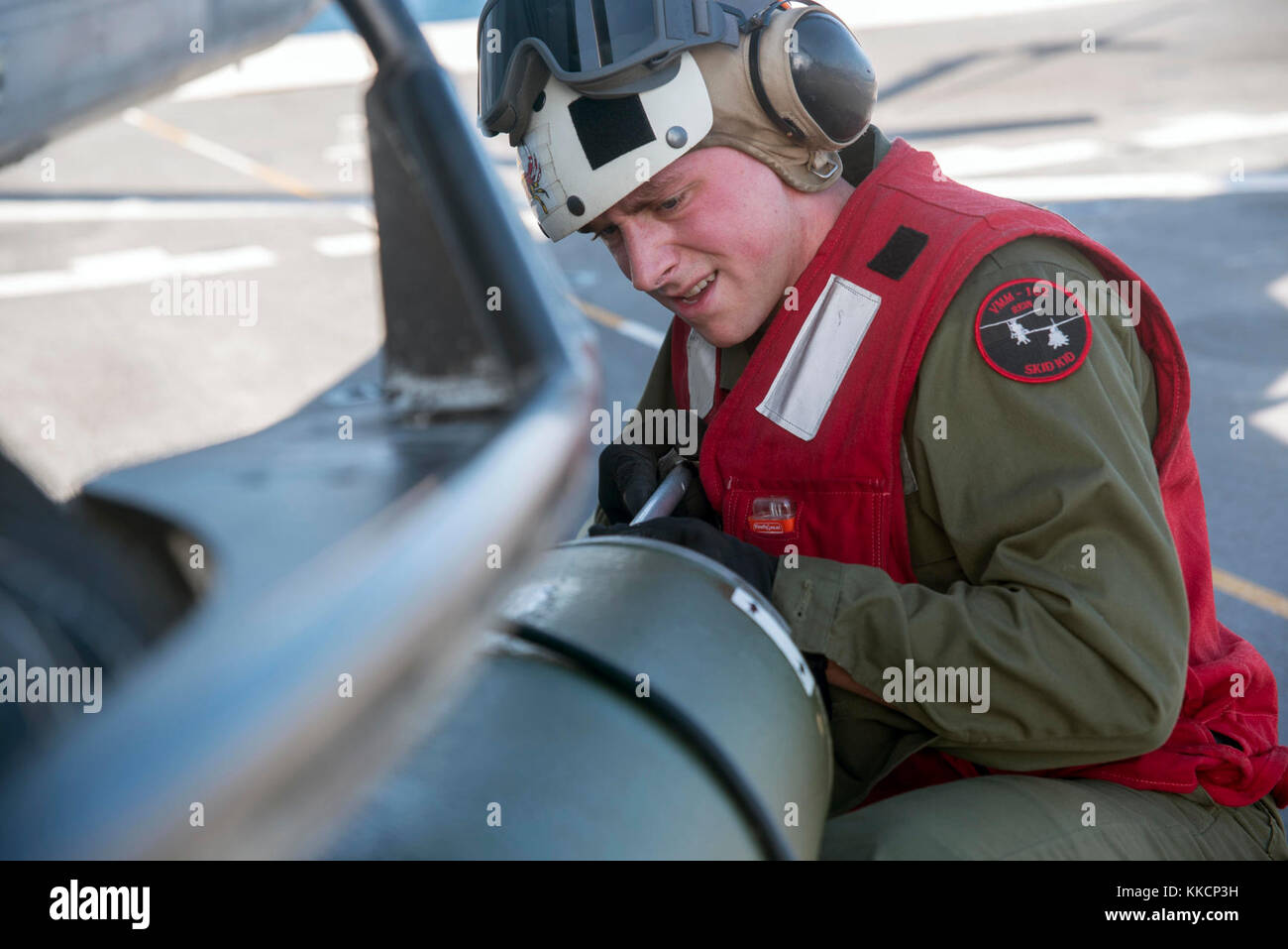 ATLANTIC OCEAN (Nov. 28, 2017) Marine Sgt. Ian Keck from Arnold ...