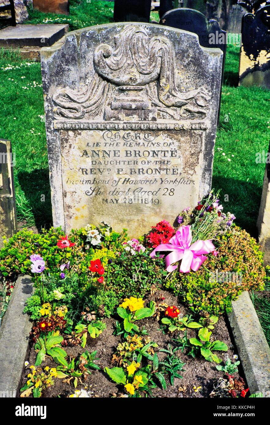 Anne Bronte Headstone High Resolution Stock Photography and Images - Alamy