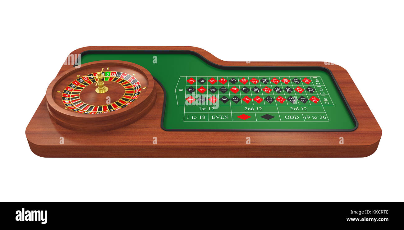 Casino Roulette Wheel Isolated Stock Photo - Alamy