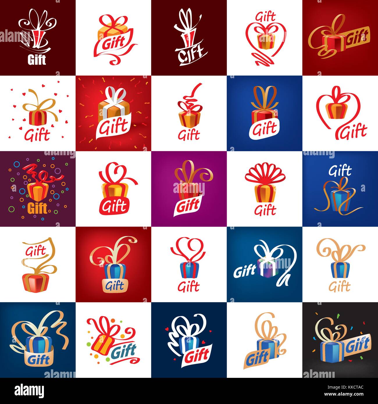 vector logo gift Stock Vector Image & Art - Alamy