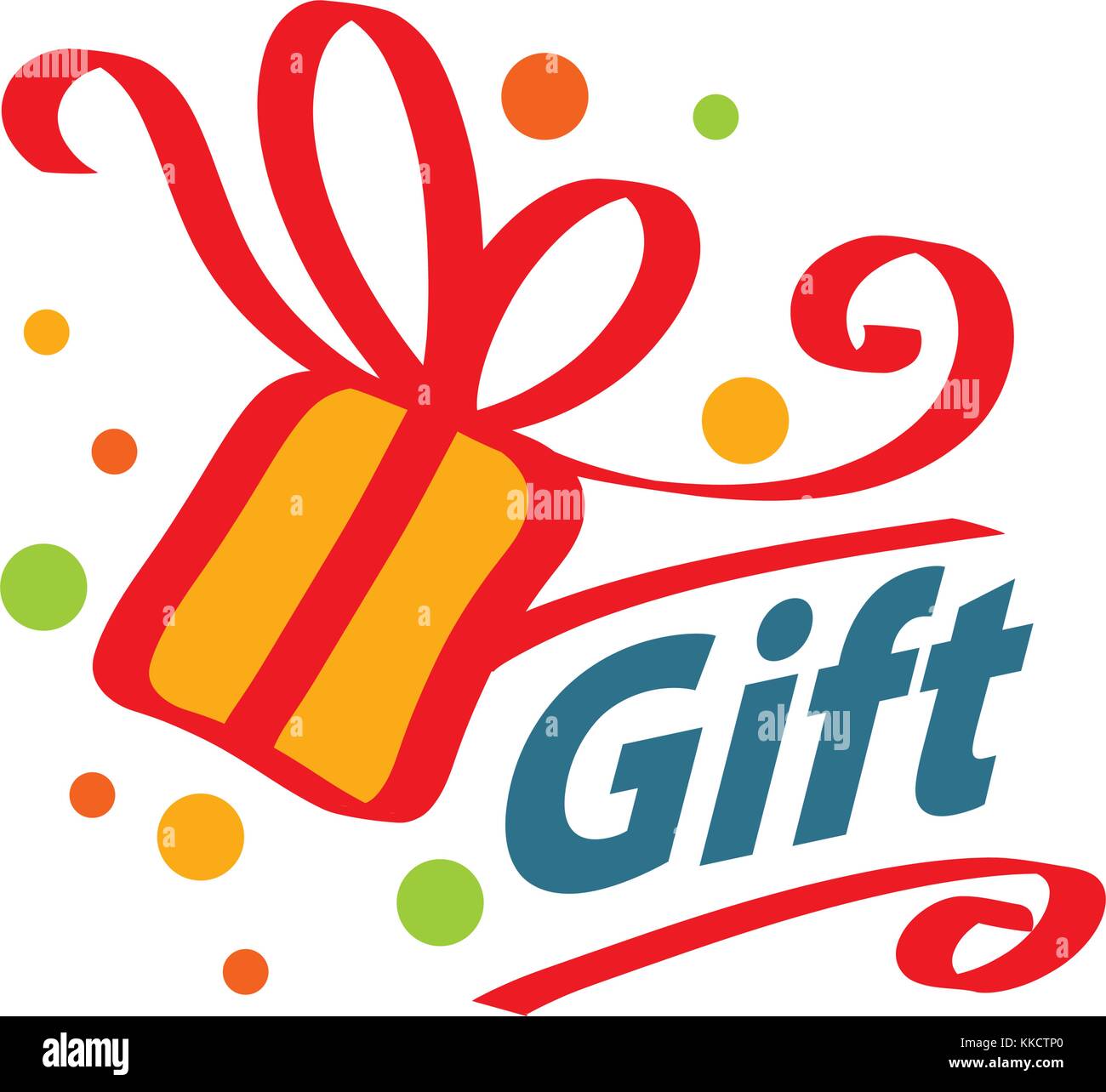 vector logo gift Stock Vector Image & Art - Alamy