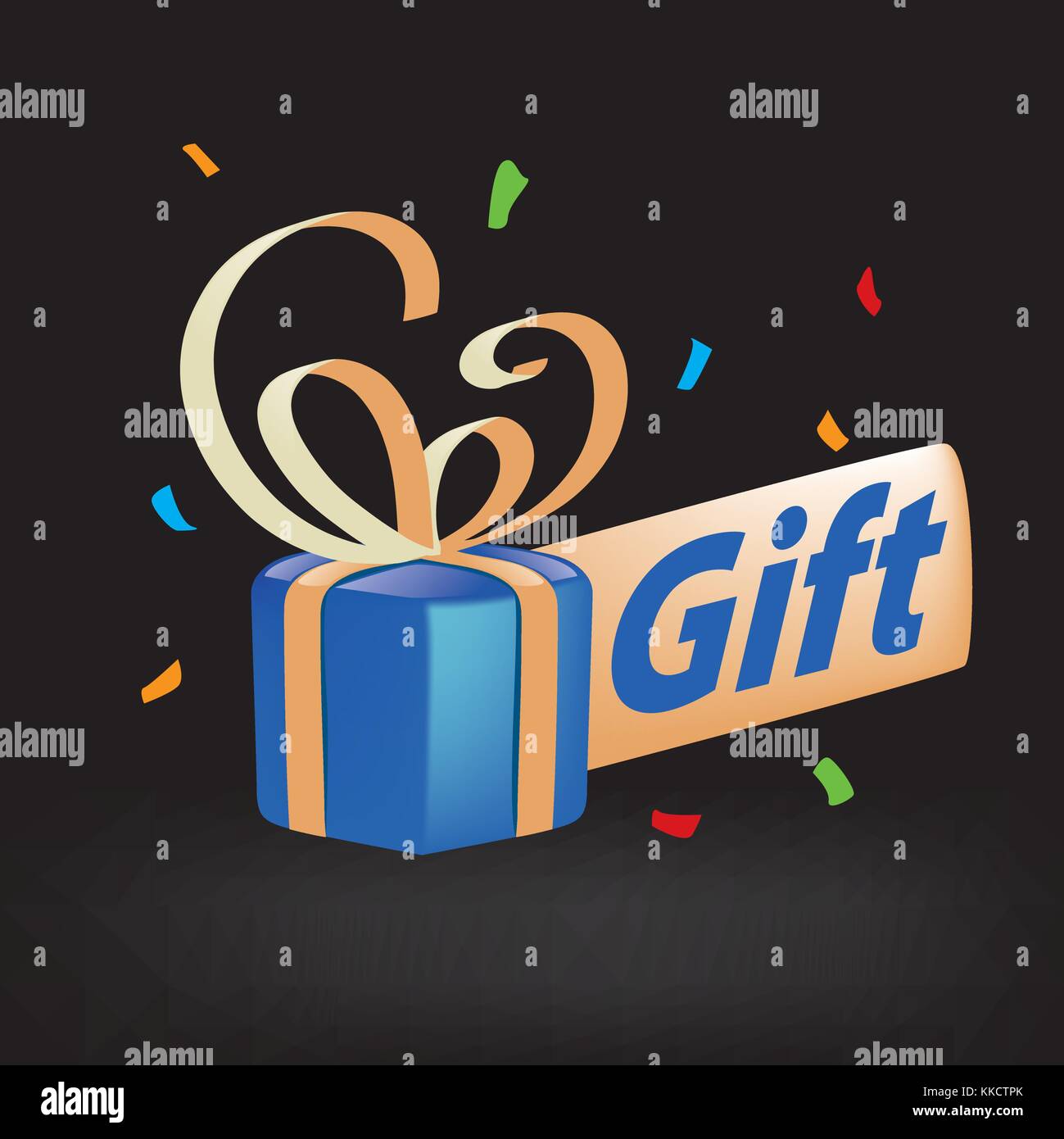 vector logo gift Stock Vector Image & Art - Alamy