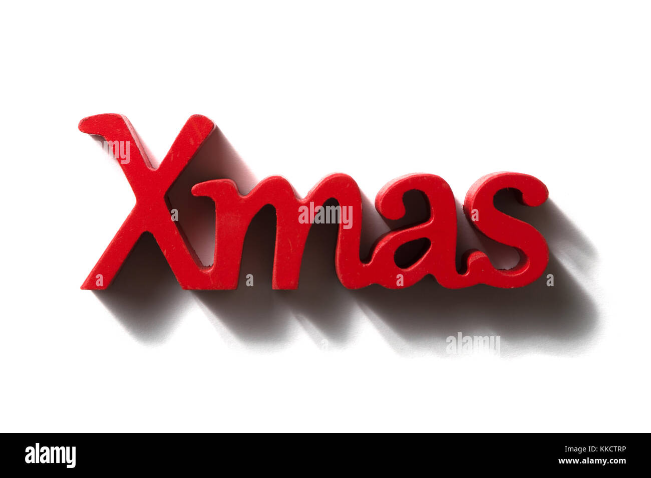 X-mas text on white background Stock Photo - Alamy