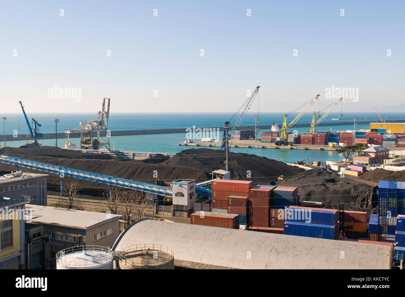 Seaport, Genoa, Italy Stock Photo - Alamy