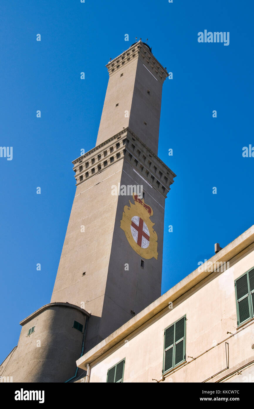 Maritime beacon, Lantern, Genoa, Italy Stock Photo - Alamy
