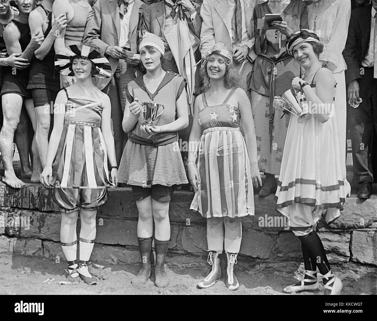 Bathing Beach Beauty Parade 1919 Stock Photo - Alamy