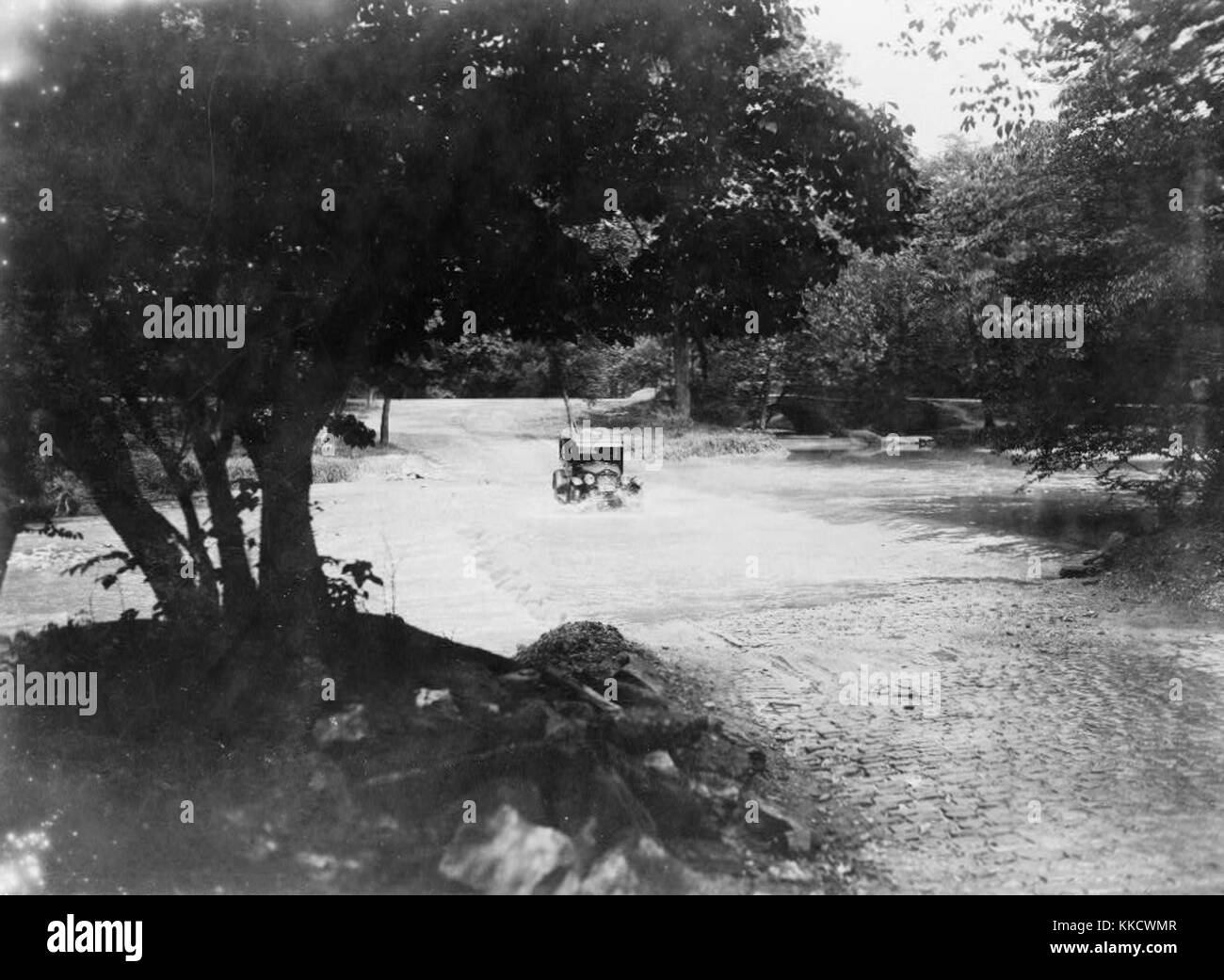 Car in stream in Rock Creek Park Stock Photo - Alamy