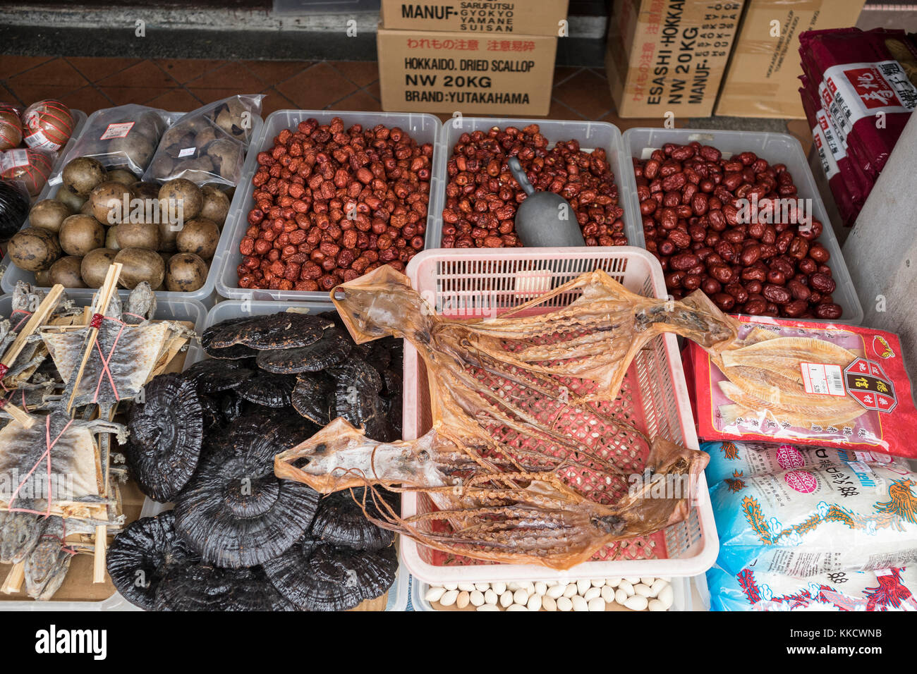 Dried fish at a shop in Chinatown, Singapore Stock Photo - Alamy