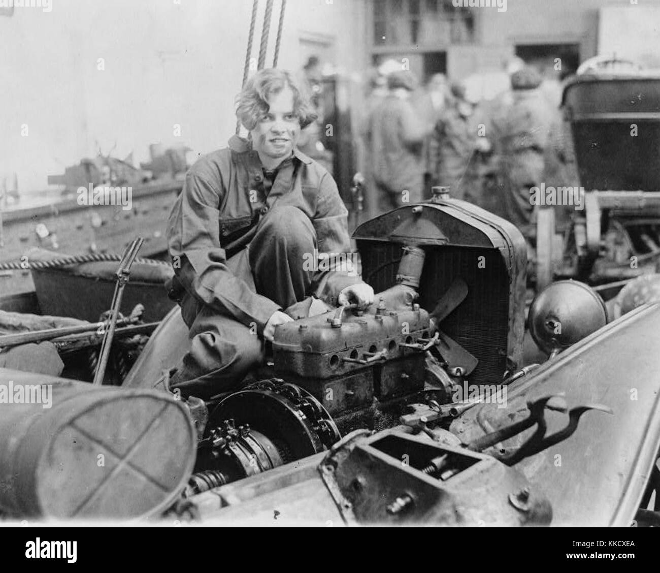 Grace Wagner, auto mechanic Stock Photo - Alamy