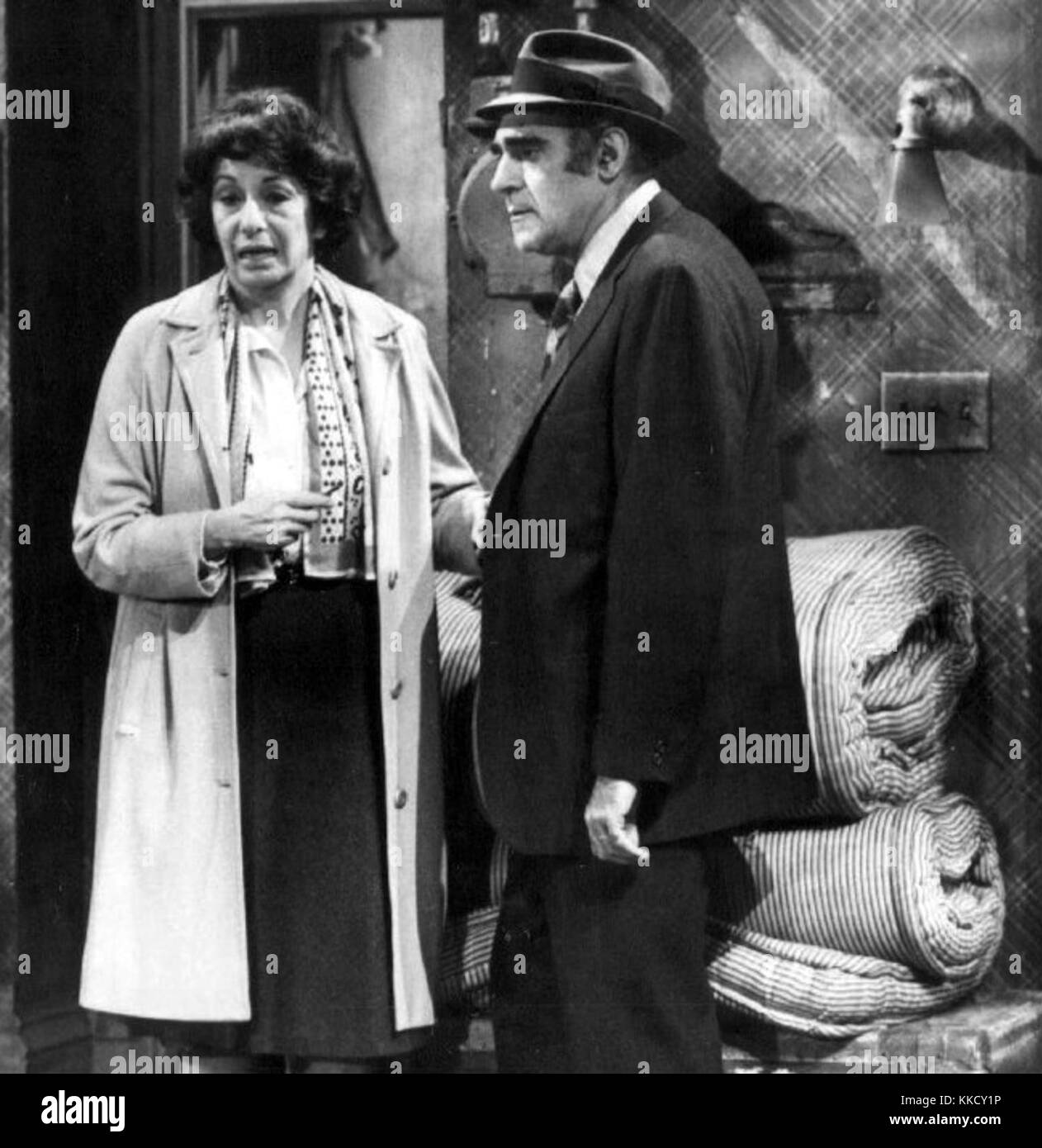 Abe Vigoda Florence Stanley Fish 1977 Stock Photo - Alamy