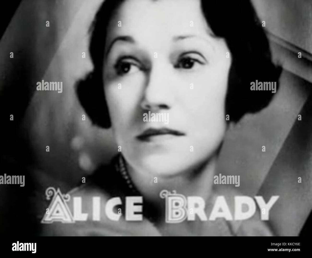 Alice Brady in Broadway to Hollywood trailer Stock Photo - Alamy